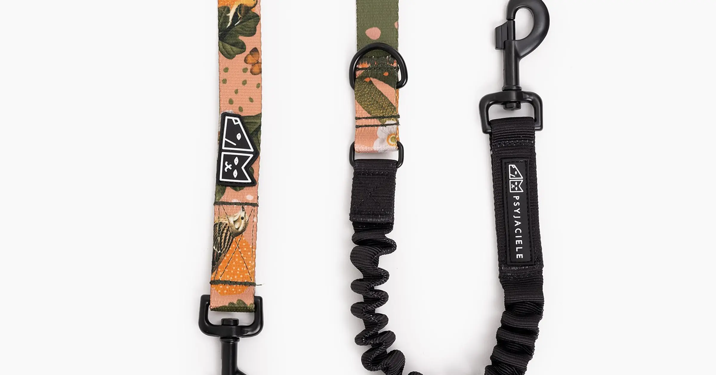 Adjustable leash with shock absorber "Play with my nuts"
